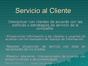 Curso Servicio Al Cliente
